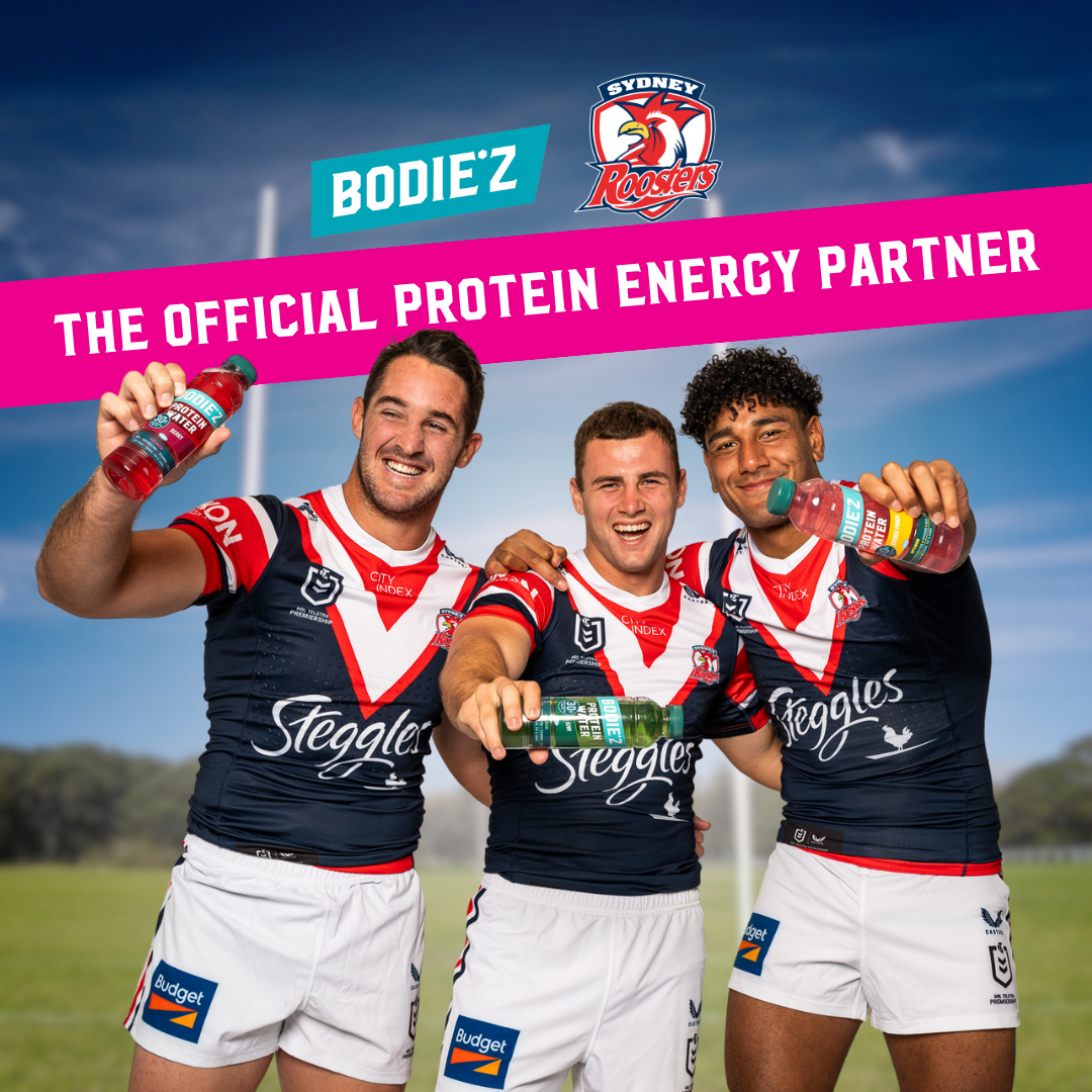 BODIE*Z, the Official Sydney Roosters Protein Energy Partner - BODIE*Z