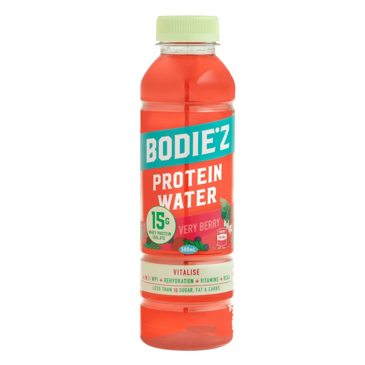 BODIE*Z Vitalise Protein Water Very Berry 500ml 6 Pack - BODIE*Z
